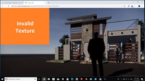 Invalid Texture On Web Standalone Sketchup Enscape