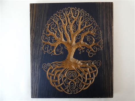 Ebonised Oak Tree Of Life Wall Hanging The Grain Attraction
