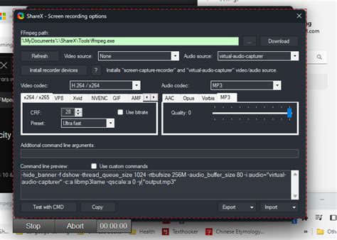 Share X Massive Delay When Recording Audio Sometimes I Get Ffmpeg Error But The Window Is Just