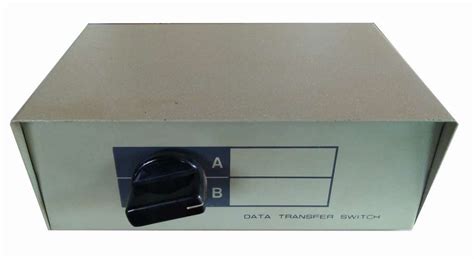 Vintage Data Transfer Switch 25 Pin Serial Splitter 2 Port For Sale