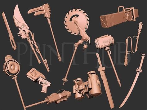 Zenless Zone Zero Weapons 3d Model Collection 3d Printable Cgtrader