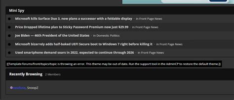 Error Randomly On Forum Pages Site And Forum Issues Neowin