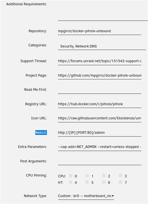 [support] Community Applications Pihole V6 Unbound Docker Containers Unraid
