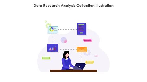 Data Research Analysis Collection Illustration Ppt Template