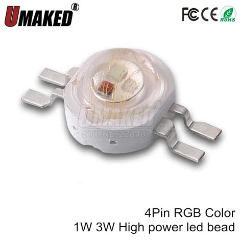 W W High Power LED Bead Pin Led Lighting Source RGB Red Green Blue Led Chip For Stage Light