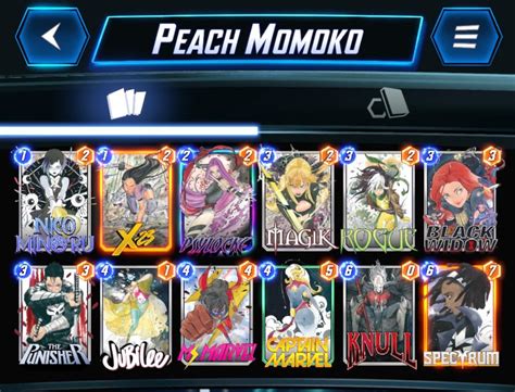 I Finally Got Enough Peach Momoko Variants For A Full Deck R Marvelsnap