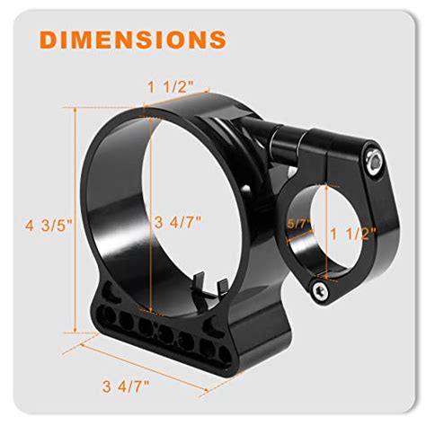 Eumti 39mm Motorcycle Speedometer Side Mount Relocation Bracket Odometer