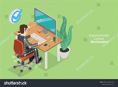 Ergonomic Workstation Diagram