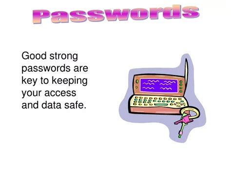 ppt secure your data with strong passwords powerpoint presentation