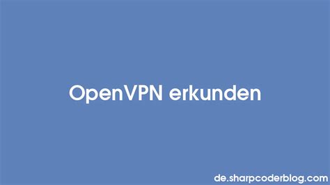 openvpn erkunden sharp coder blog