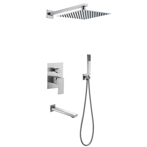 304 Stainless Steel In Wall Mounted Three Way Hidden Bathroom Concealed