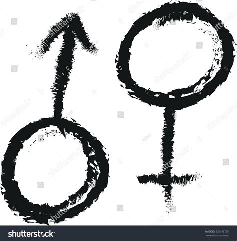 Doodle Sign Male Female Sex Stock Vector Royalty Free 220143799