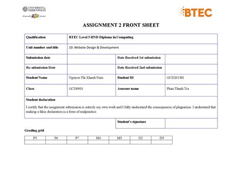website development assignments web design and development docsity
