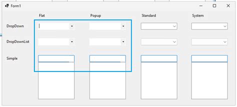 [accessibility] [hc] Combobox Controls Flatstyle Is Not Displayed Correctly In Design And