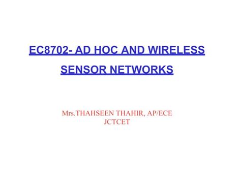 Ec8702 Adhoc And Wireless Sensor Networks Pdf