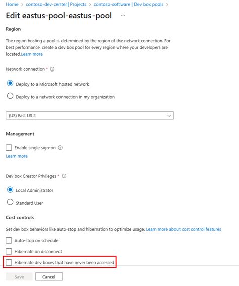 Configure Hibernation For Microsoft Dev Box Microsoft Dev Box