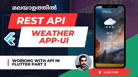 Flutter Tutorial Working With Api In Flutter Part 2 Weather App Ui