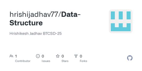 github hrishijadhav77 data structure hrishikesh jadhav btcsd 25