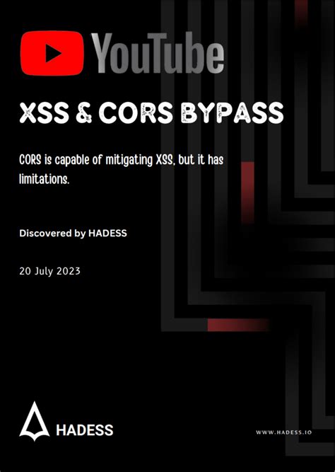 Xss And Cors Bypass In Youtube Hadess