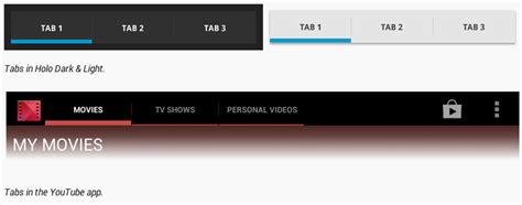 Navigation In Android Application When To Use View Control Instead Of Tab User Experience