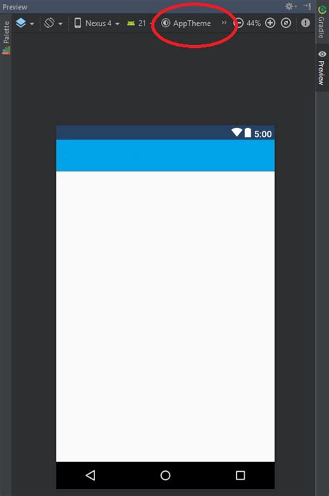 Android Studio Layout Preview Default Theme Stack Overflow