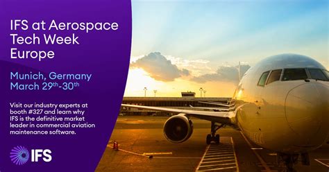 Ifs On Linkedin Aerospace Tech Week Europe