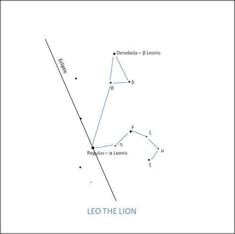 Zodiac Constellations Leo Leo Zodiac Constellation Art Print Vq