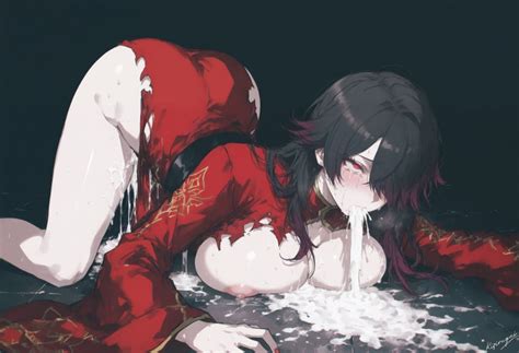 Rule 34 1girls After Sex Ai Generated Ass Black Hair Cinder Fall Cum Gold Eyes Kizirugai Long