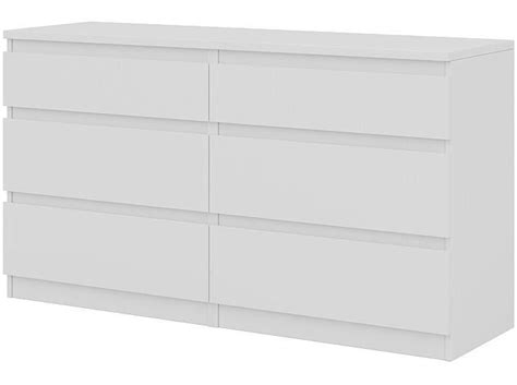 Кастор комод 6 ящиков Белый | Комод, Белый декор комнаты, Гармоничный ...