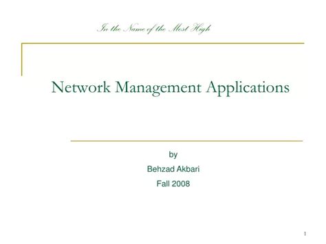 Ppt Network Management Applications Powerpoint Presentation Free