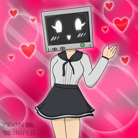 Monitor Head Girl By Zeonsniper On Deviantart
