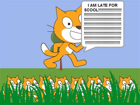 Full Frame Scratch Cat Running Cycle On Scratch