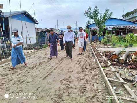 လှိုင်သာယာ အနောက်ပိုင်း မြို့နယ်၌ လမ်းကွန်ကရစ်လမ်းခင်းဆောင်ရွက်ရန် မြေသားပြုပြင်ခြင်းလုပ်ငန်း