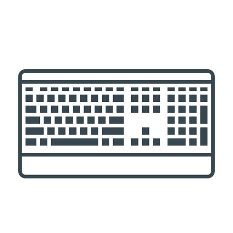 Keyboard Generic Outline Icon