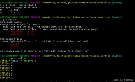 Git 回滚 Restore Reset Revertgit Restore和git Revert Csdn博客