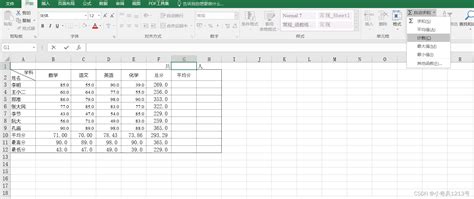 excel基础函数教程：快速求和与数据分析 csdn博客
