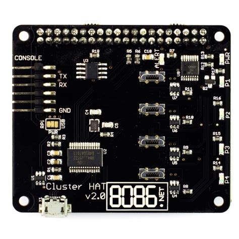 raspberry pi cluster hat v2 4 microchip lk