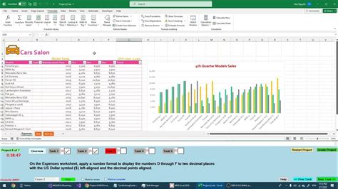 Exam2 Project6 Mos Excel 2016 X5 Task Youtube