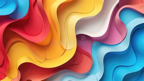Experience Colorful Abstract Waves On Paperlike Surface Presenting A Majestic Composition Aig62
