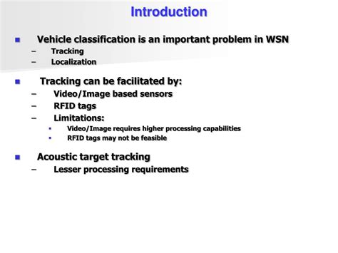 Ppt Distributed And Efficient Classifiers For Wireless Audio Sensor Networks Powerpoint