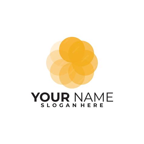 Premium Vector Abstract Yellow Logo Vector Design Template