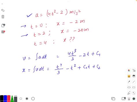 solved a particle moves along a straight line such that its