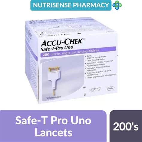 Accu Chek Safe T Pro Uno Lancet 200s [single Use Disposable] Shopee Malaysia