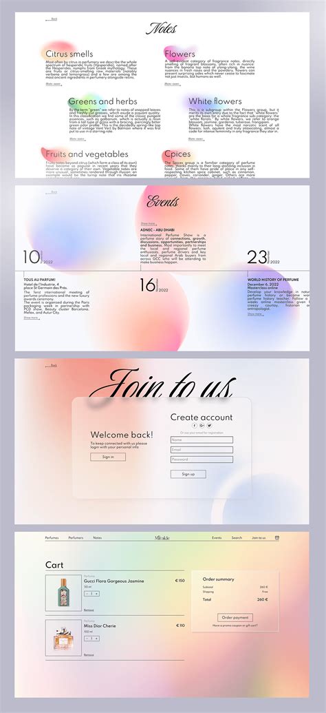 Perfume Store Website UI Design Behance Perfume Store Website UI Design Behance