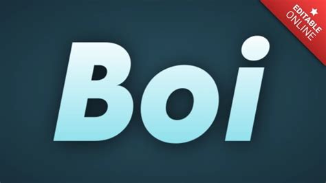 Boi Blue Gradient Text Effect Generator