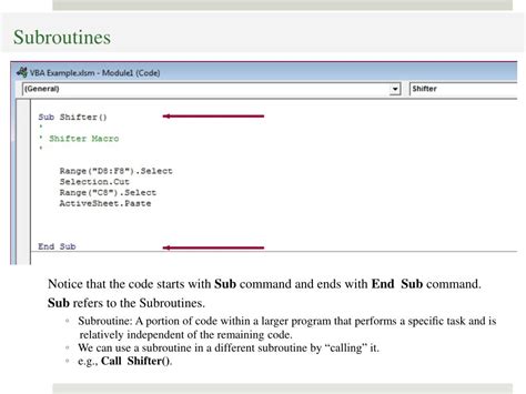 Ppt Vba And Macro Creation Using Excel Powerpoint Presentation