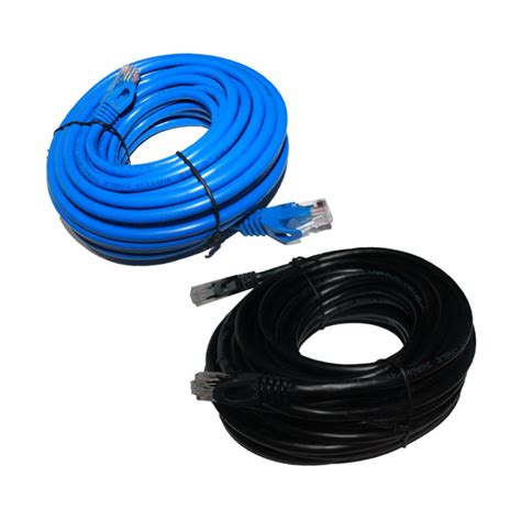 Cable Buddy Ethernet Cable 10m Black Male To Male Cat6 24awg Utp Copper Clad Aluminum