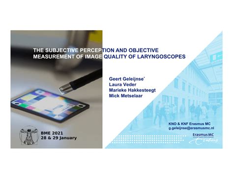 Pdf The Subjective Perception And Objective Measurement Of Image Quality Of Laryngoscopes