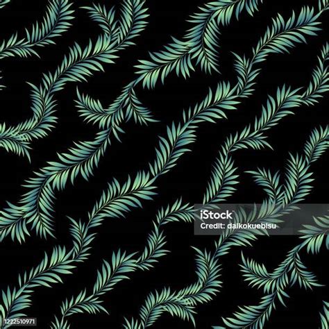 Beautiful Tropical Plant Seamless Pattern Illustration Stock