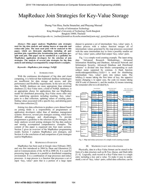 Pdf Mapreduce Join Strategies For Key Value Storage